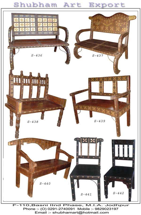 Benches & Chairs at Best Price in Jodhpur, Rajasthan | Shubham Art Export