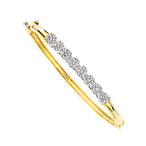 Avsar Real Gold And Diamond Pressure Set Fancy Bangle # Avb039 at Best ...