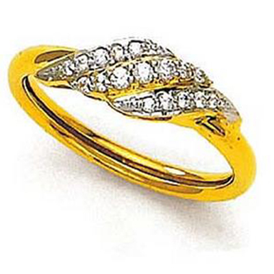 Ag American Diamond Twested Trillent Shape Diamond Ring # Kir0020 at ...