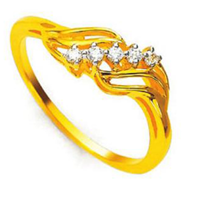 Ag American Diamond Parallel Fancy Shape Diamond Ring # Kir0025 at Best ...