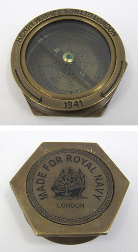 Engraved Brass Henry Hughes / Royal Navy Compass at Best Price in ...