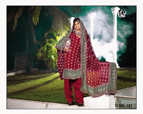 Bridal Fancy Dresses at Best Price in Surat, Gujarat | Global Silk Mills