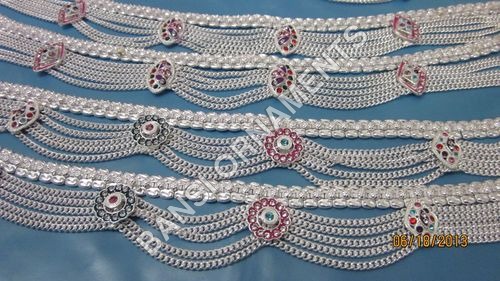Silver Rajwadi Payal at Best Price in Rajkot, Gujarat | Bansi Ornaments