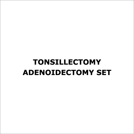 Tonsillectomy Adenoidectomy Set at Best Price in New Delhi, Delhi ...