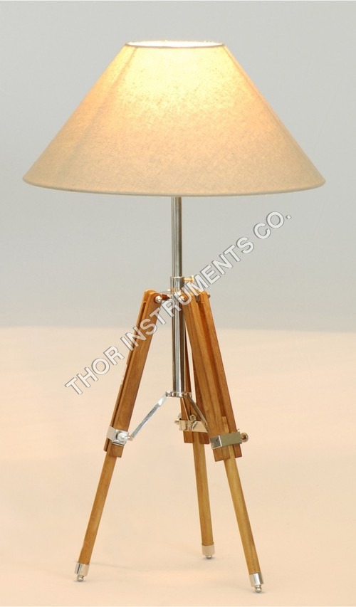 Natural Wood Tripod Table Lamp at Best Price in Roorkee | Thor ...