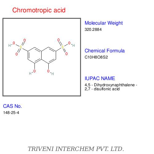 Chromotropic Acid at Best Price in Vapi, Gujarat | Triveni Interchem ...