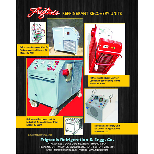 Refrigerant Recovery Units at Best Price in Delhi, Delhi | Frigtools ...