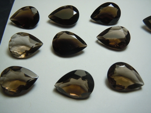 Smokey Quartz Cut Stone at Best Price in Jaipur | Coszcatl Exports