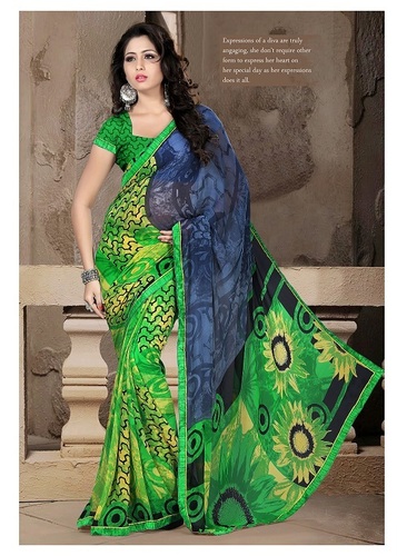 Block Printed Sarees at Best Price in Surat, Gujarat | Mukta Export