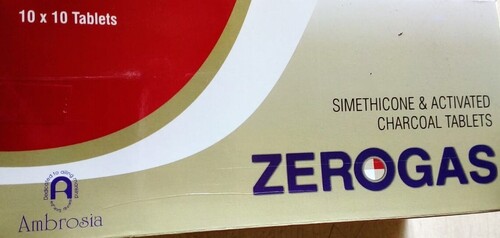Dual Coated Tablets Of Activated Charcoal 250/400Mg & Simethicone 80Mg ...