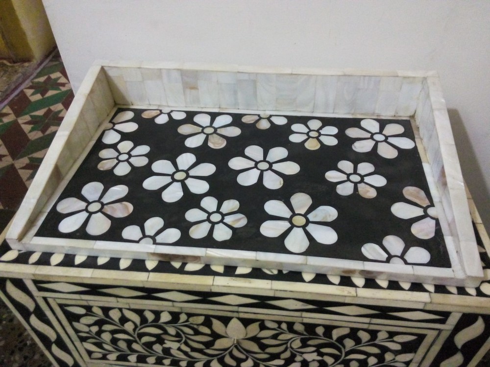 Bone Inlay Ttay at Best Price in Udaipur, Rajasthan | Prakash Handicraft