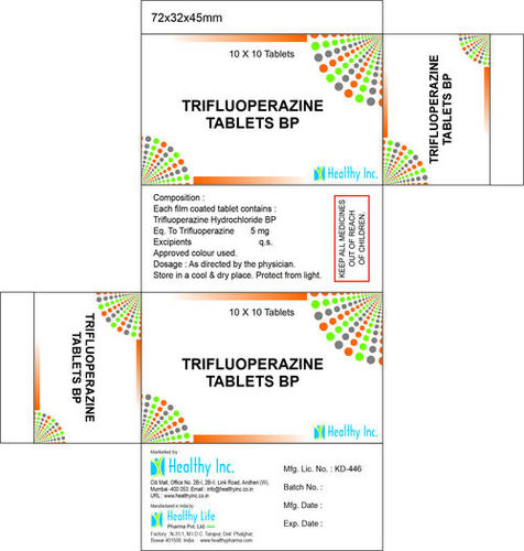Trifluoperazine Tablets Bp 5 Mg Medicine Raw Materials at Best Price in ...