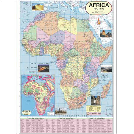 Geographical Map Of Subcontinents Map at Best Price in New Delhi | N. C ...