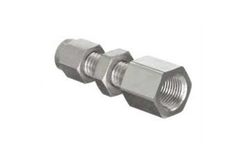Stainless Steel Double Ferrule Bulkhead Female Connector at Best Price ...