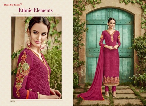 Karachi Special Georgette Karachi Work Suit at Best Price in Delhi ...