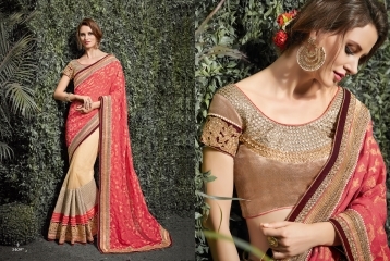 Foremost Red Brasso Net Designer Saree at Best Price in Mumbai | Shree ...
