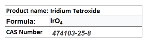 Iridium Tetroxide at Best Price in Vapi, Gujarat | Triveni Interchem ...