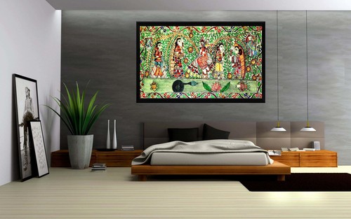 Mithila Kanha Gopi Paintings at Best Price in New Delhi | Mithila Painting