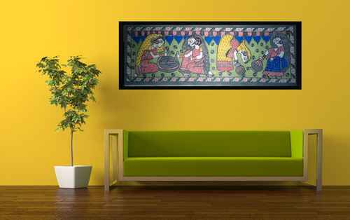 Madhubani Ram & Sita Painting at Best Price in New Delhi | Mithila Painting