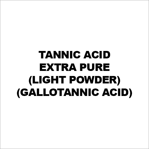 Tannic Acid (CAS No 1401-55-4) Manufacturers, Suppliers and Exporters