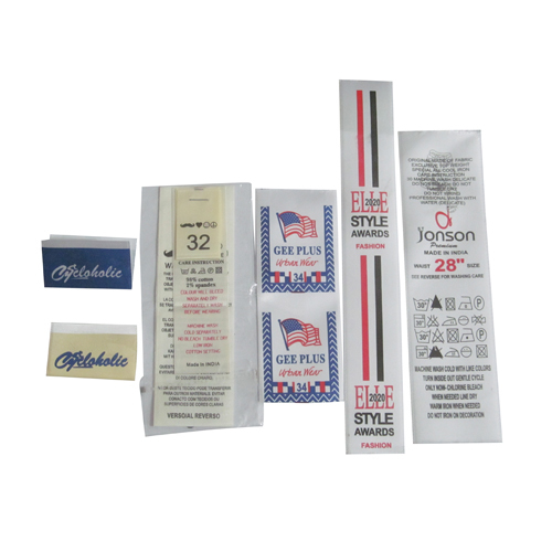 Satin Labels - Polyester Material, Custom Shapes Available, Elegant ...