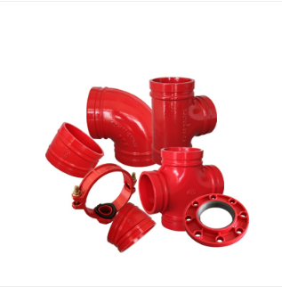 Red Ductile Iron Grooved Fittings Fm Ul Approved Fire Protection System at Best Price in ...