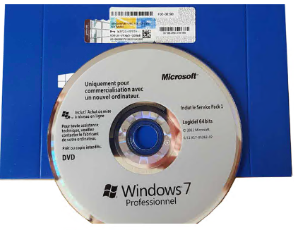 Windows 7 Operating System 32 Bit / 64 Bit Oem Software French Language ...