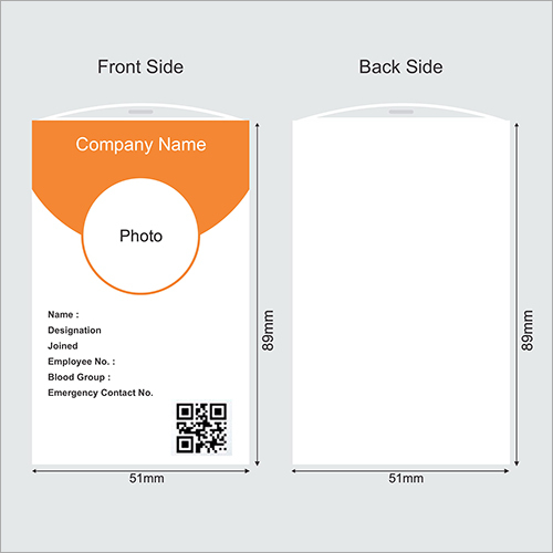Vertical Shape Office Employee ID Card In Ahmedabad Vertical Shape 