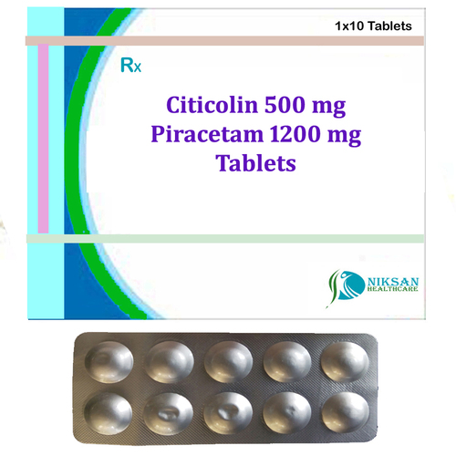 Citicolin 500 Mg Piracetam 1200 Mg Tablets General Medicines at Best ...