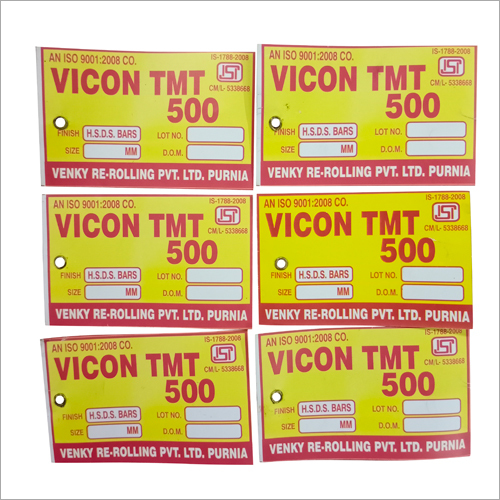 Printed Metal Tag In Kolkata Printed Metal Tag Manufacturer Supplier