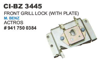 Front Grill Lock (with Plate) M Benz Truck Actros Vehicle Type: 4 ...