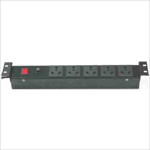 19 Inch Horizontal 5 Socket Indian Round Pin 5-15 Amp Power ...