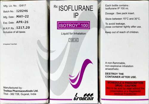 Isoflurane In Mumbai, Isoflurane Dealers & Traders In Bombay
