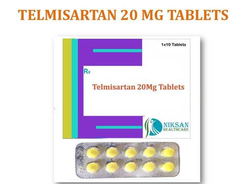Telmisartan 20 Mg Tablets General Medicines at Best Price in Ankleshwar ...