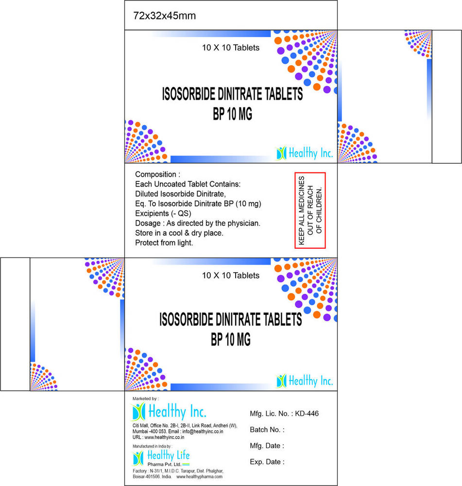 Isosorbide Tablets Manufacturer,Supplier,Exporter,WHO GMP Manufacturer ...