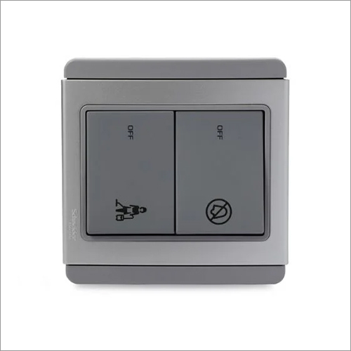 2 Gang Do Not Disturb Switches And Please Clean Up - Horizontal - Grey ...