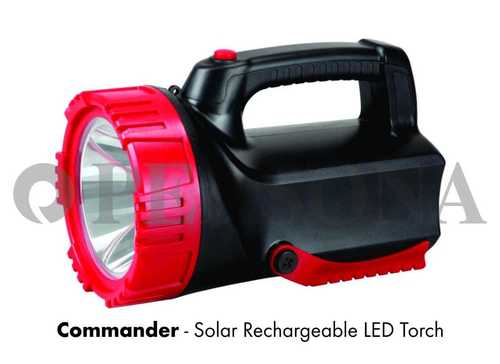 Commander- Solar Rechargeable Led Torch at Best Price in New Delhi ...