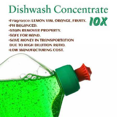 Dishwash Concentrate 10X Density: 1 - 1.05 Kilogram Per Cubic Meter (Kg ...