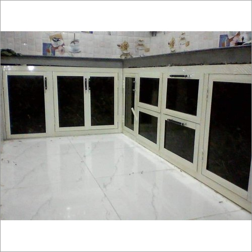 White L Shape Kitchen Cabinet at Best Price in Bareilly | M/S A.R ...