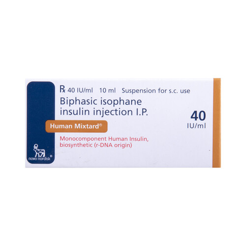 Liquid Human Mixtard (Insulin Isophane/Nph-Human Insulin/Soluble Insulin) 70/30 40Iu/Ml ...