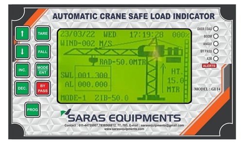 Safe Load Indicator For Tower Cranes at Best Price in New Delhi | Saras ...