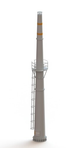 Mild Steel Industrial Chimney at Best Price in Surat | Radiance Engineers