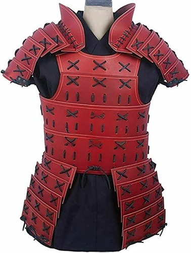 Medieval Leather Samurai Armour Red-black Medieval Armor Body Halloween Costume at Best Price in ...