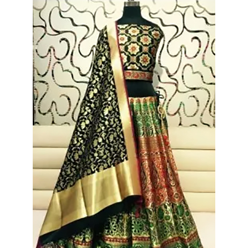 Multicolor Pure Banarasi Lehenga Choli at Best Price in Varanasi | H.A ...
