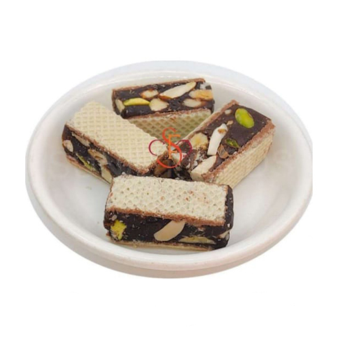 Khajur Wafer Chikki - Crispy Wafer Layered with Dates, Nuts & Ghee ...