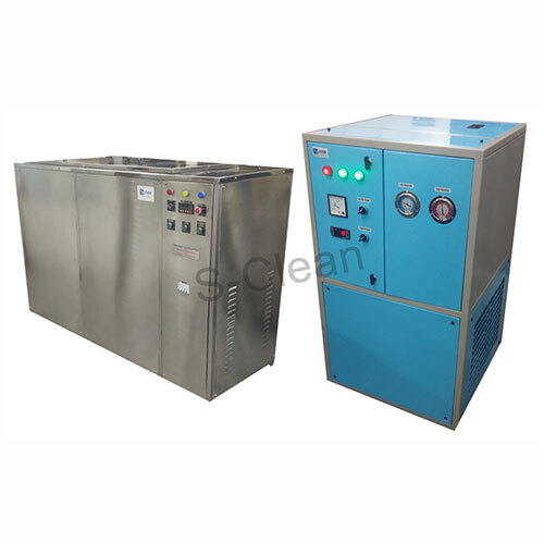 Industrial Ultrasonic Cleaner With Vapor With Chiller Unit at Best ...