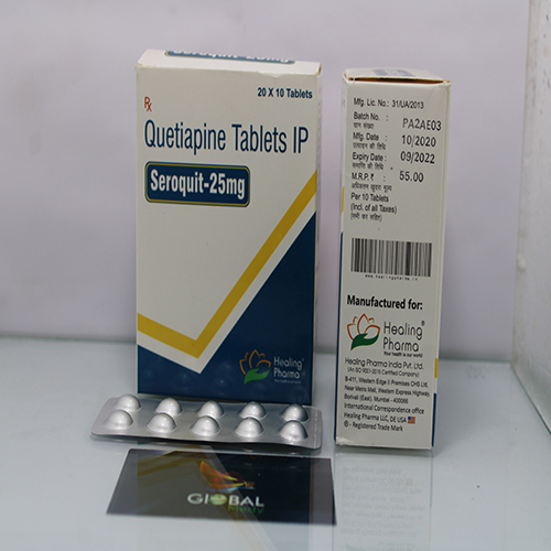 Seroquit 25 Mg General Medicines at Best Price in Bhopal | Global Medy