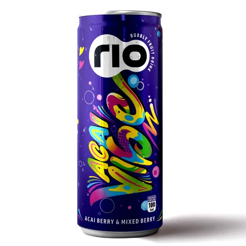 Rio Acai Berry Bubbly Fruit Drink Packaging: Can (tinned) at Best Price ...