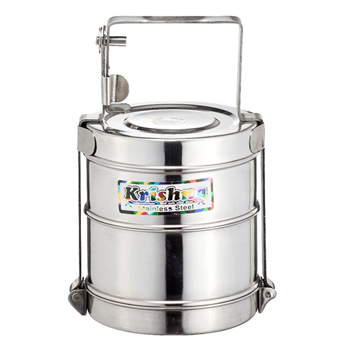 Stainless Steel Double Decker Tiffin Box Size: Customized at Best Price ...