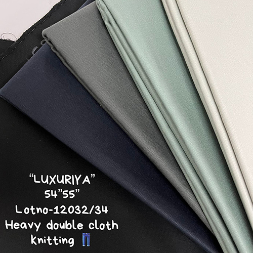 Different Available 54 X 55 Inch Heavy Double Cloth Knitting Fabric at ...